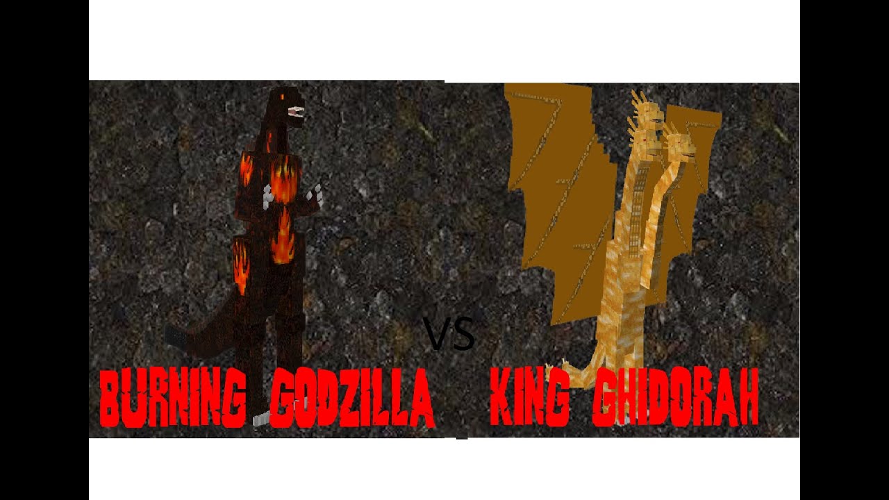 Minecraft Mob-Battle Burning Godzilla vs King Ghidorah! - YouTube