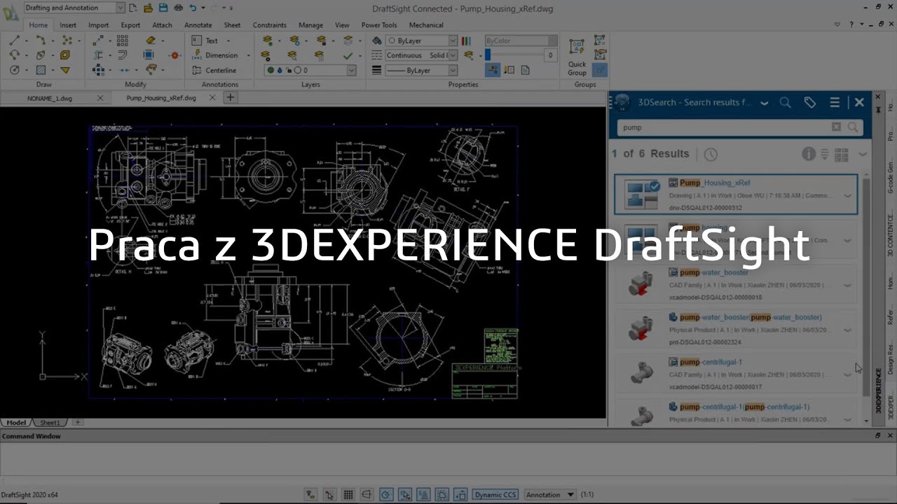 Praca z 3DEXPERIENCE DraftSight - YouTube