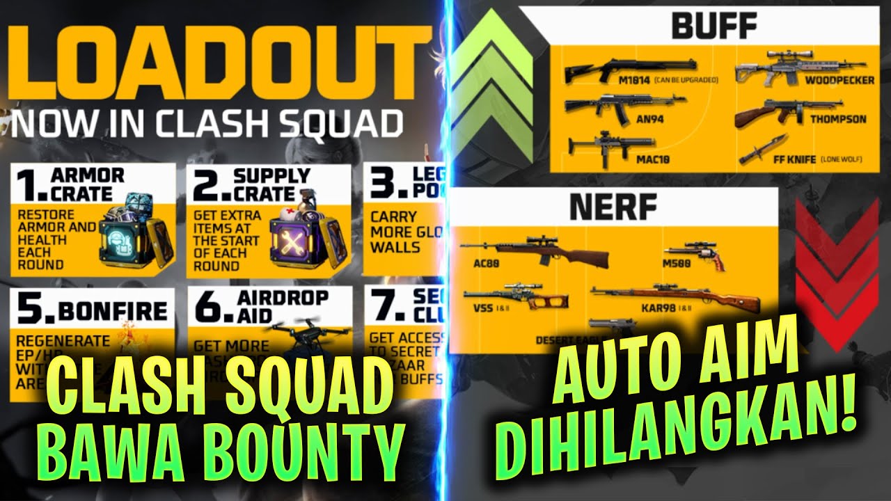 LOADOUT BISA DIBAWA DI CS ! BUFF DAN NERF SENJATA - YouTube