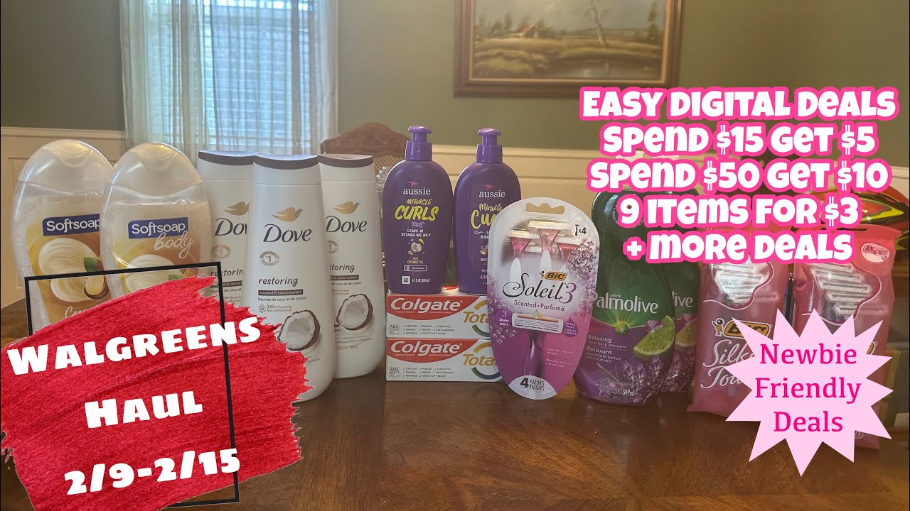 WALGREENS HAUL 2/9-2/15 | NEWBIE FRIENDLY | 9 ITEMS FOR $3 | + HOW I ...