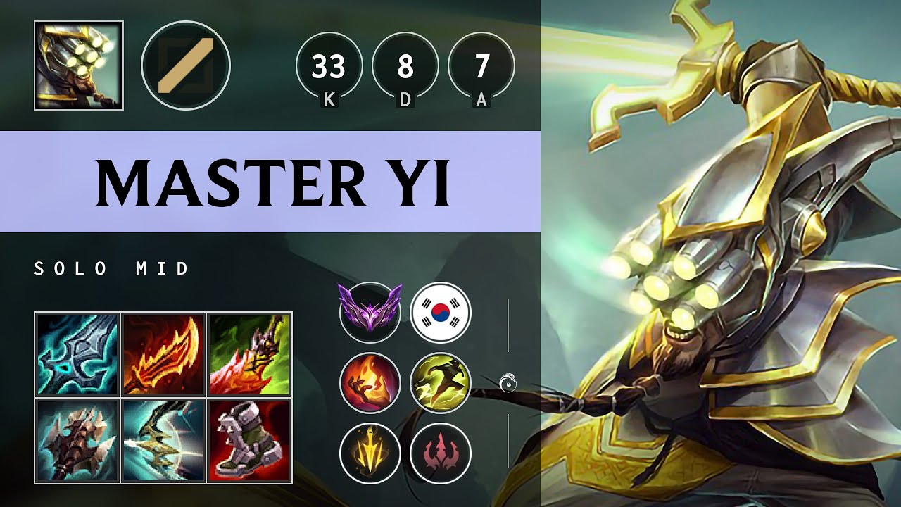 Master Yi Mid vs Talon - KR Master Patch 25.S1.3 - YouTube