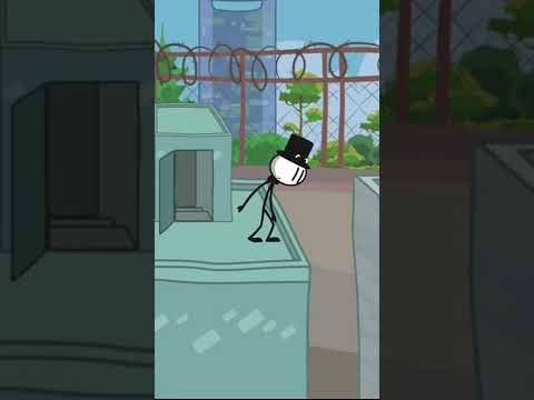 stickman bank robbery ( part 1 ) #shorts - YouTube