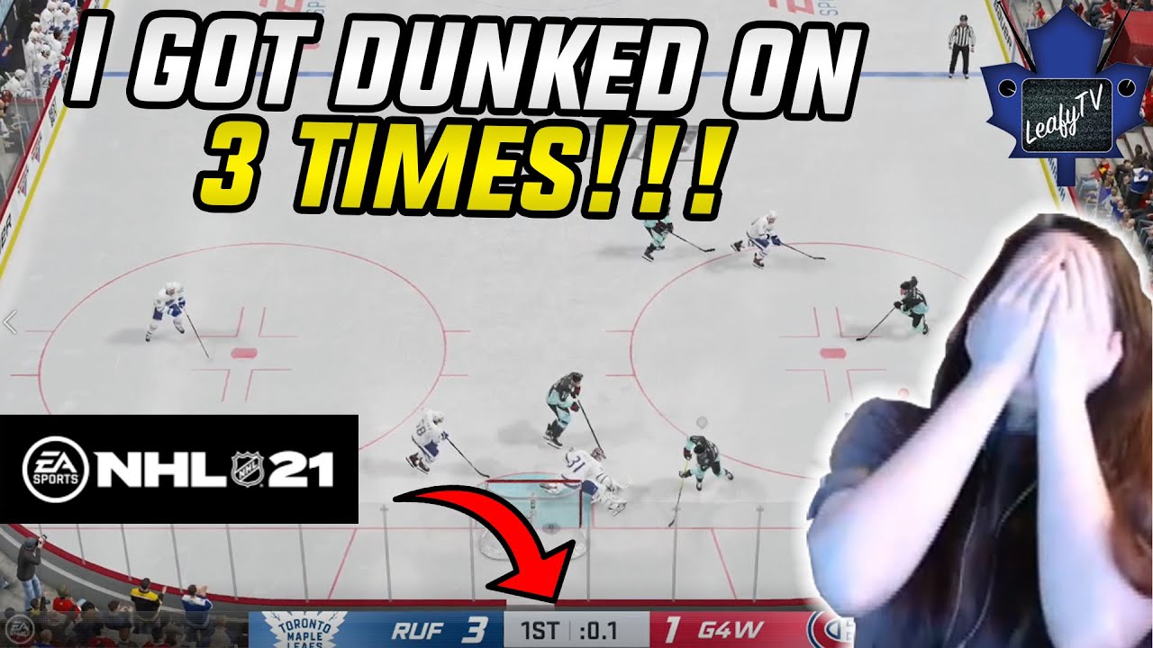 NHL 21 GAMEPLAY: I GOT DUNKED ON 3 TIMES IN ONE GAME - YouTube
