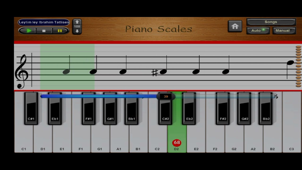 Piano tutorial song for leylim ley Ibrahim tatlises - YouTube