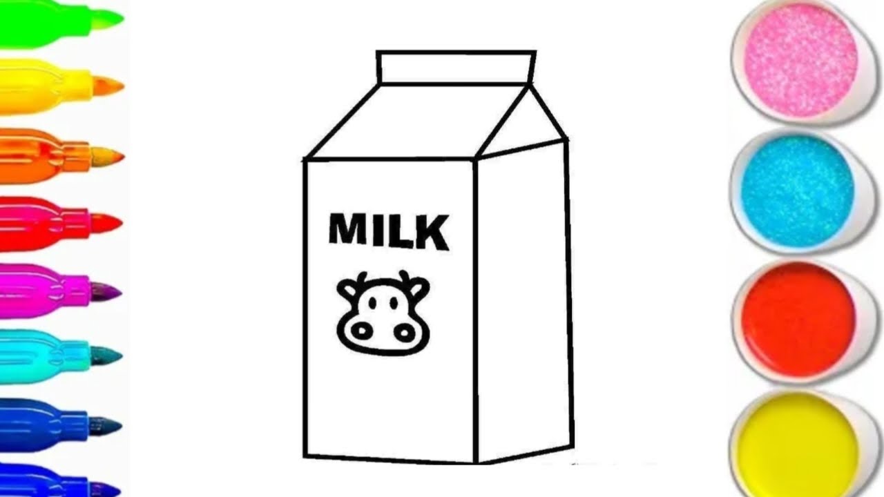 HOW TO DRAW MILK ️ DRAW CUTE THINGS - YouTube