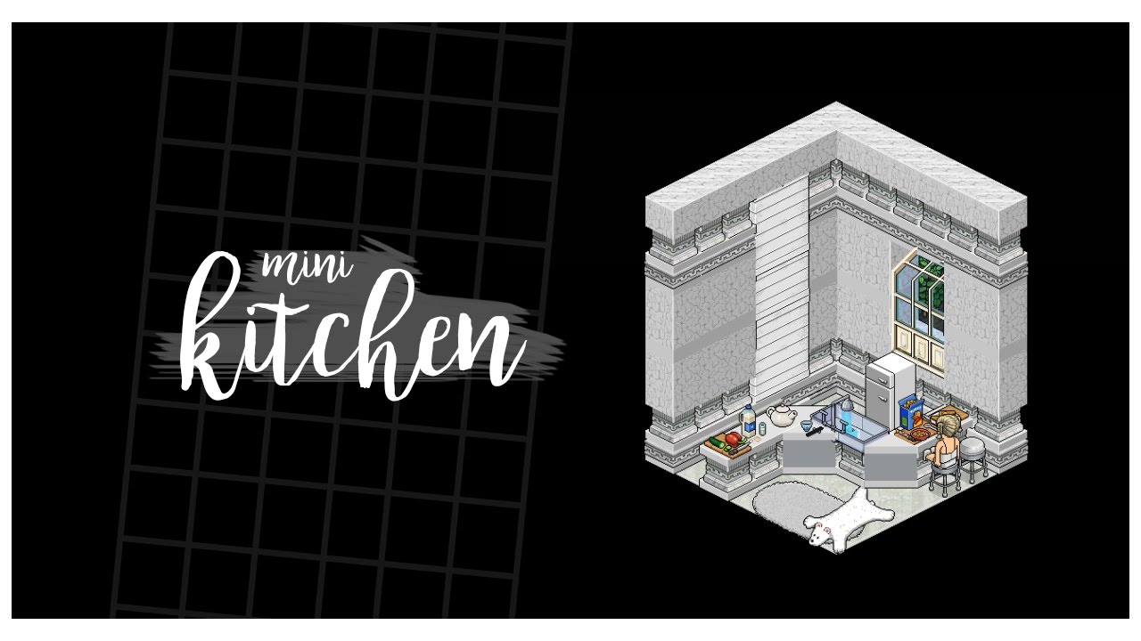 Habbo Build - Mini Kitchen ☽ - YouTube
