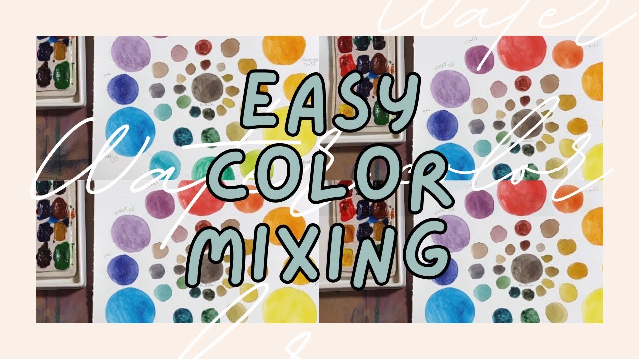 Watercolor basics - Learn simple color mixing with this color wheel ...