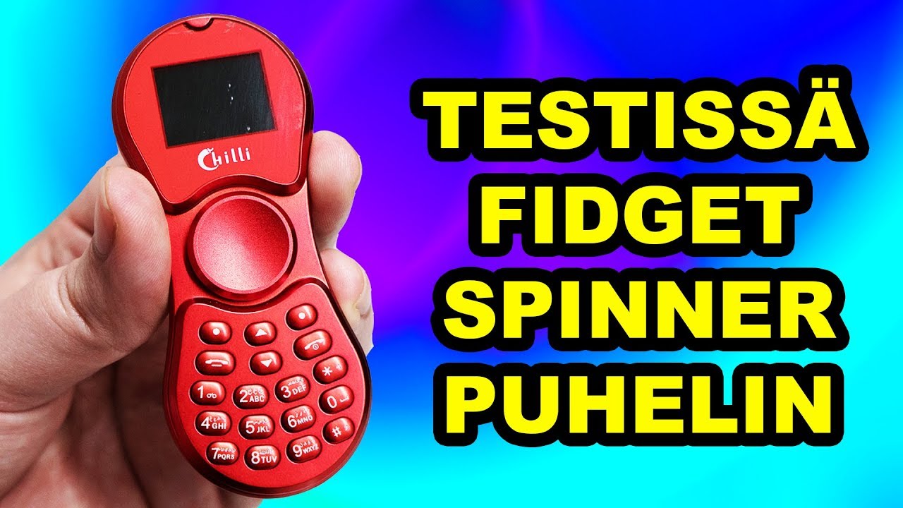 TESTISSÄ FIDGET SPINNER PUHELIN + GIVEAWAY! Chilli K188! - YouTube