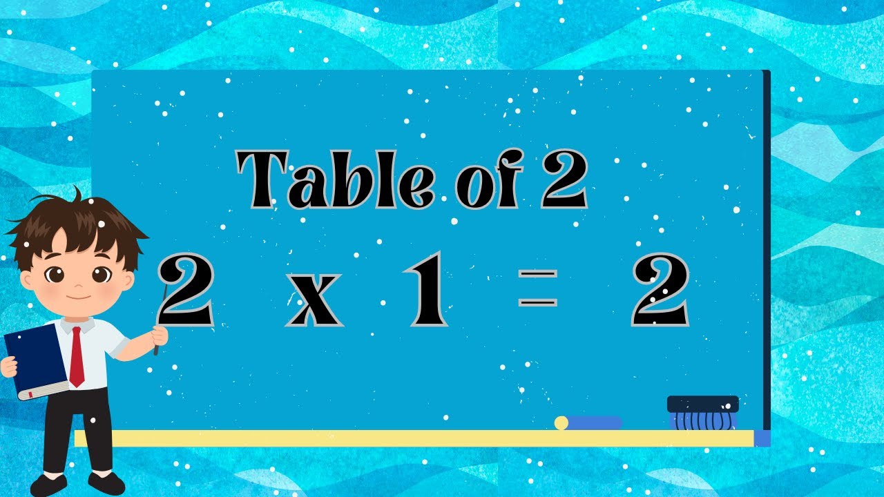 table of 2 | 2x1=2 | 2 ka table | learn with Magic tales - YouTube
