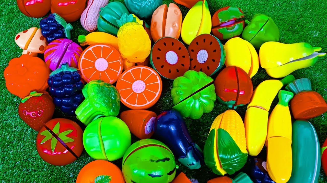 Relaxing clips for artificial fruits - cutting colored fruits#22 - YouTube
