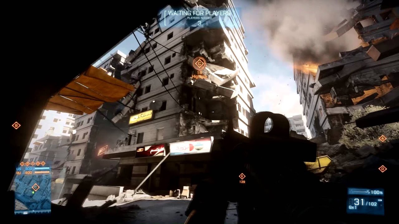 BF3 Aftermath - Epicenter [ULTRA 1080P] Map Overview - YouTube