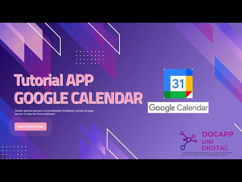 Videotutorial DocApp: Google Calendar - YouTube
