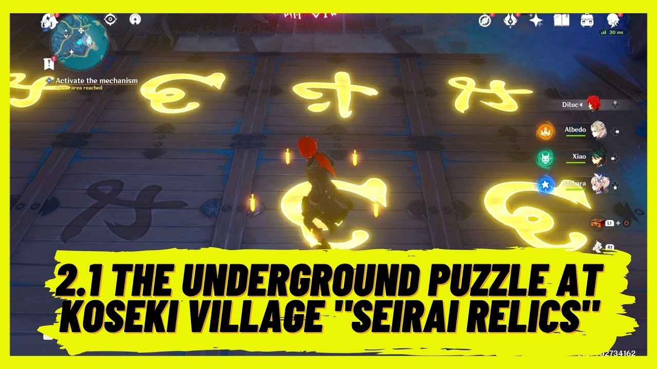 Genshin Impact 2.1 - The Underground Puzzle at Koseki Village ...