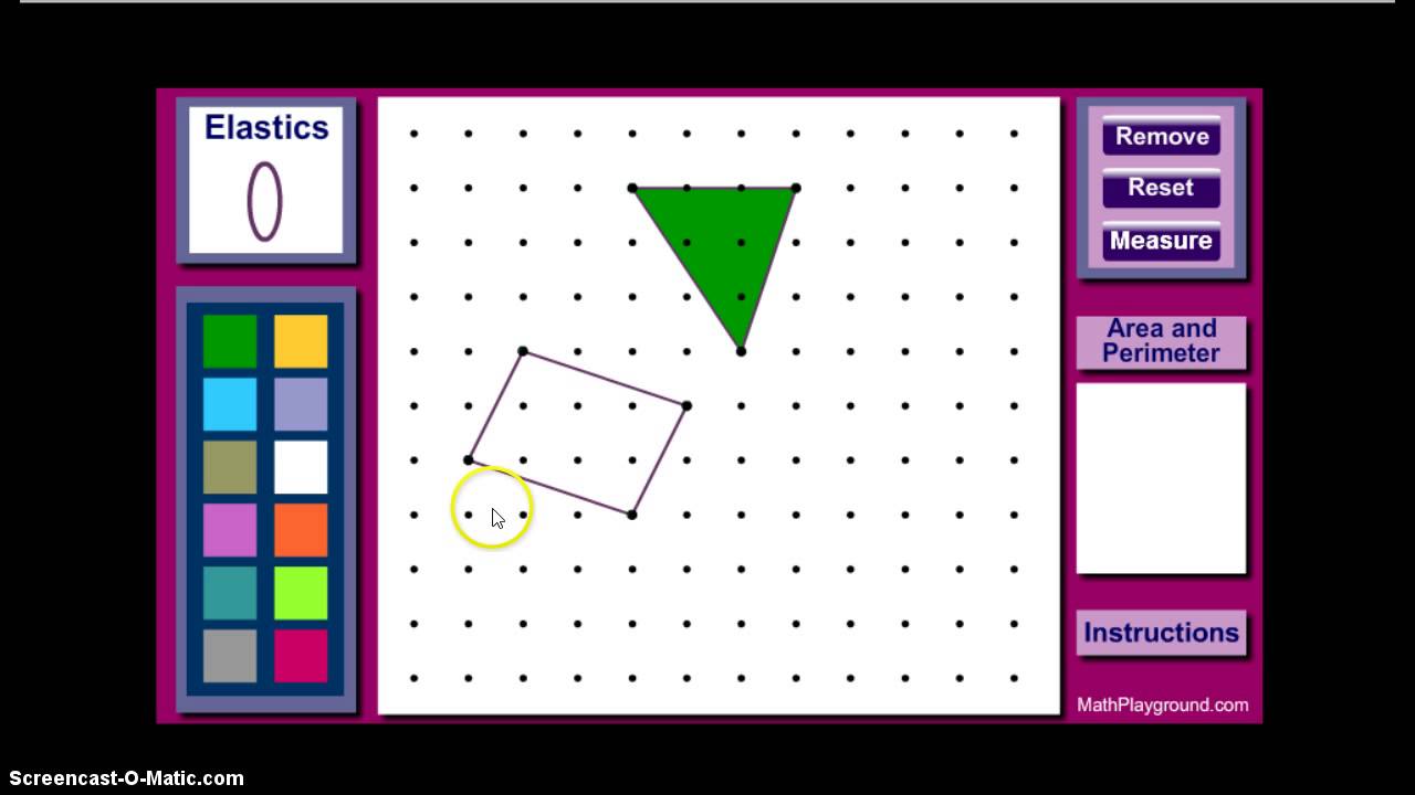 Online Geoboard - YouTube