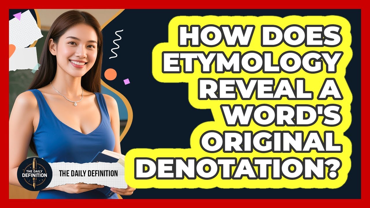 How Does Etymology Reveal A Words Original Denotation The Daily