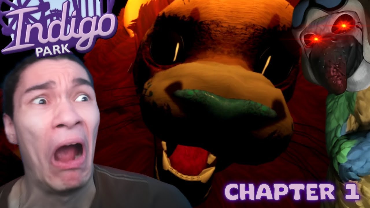 A CREEPY AMUSEMENT PARK WITH SCARY MASCOTS | Indigo Park - YouTube
