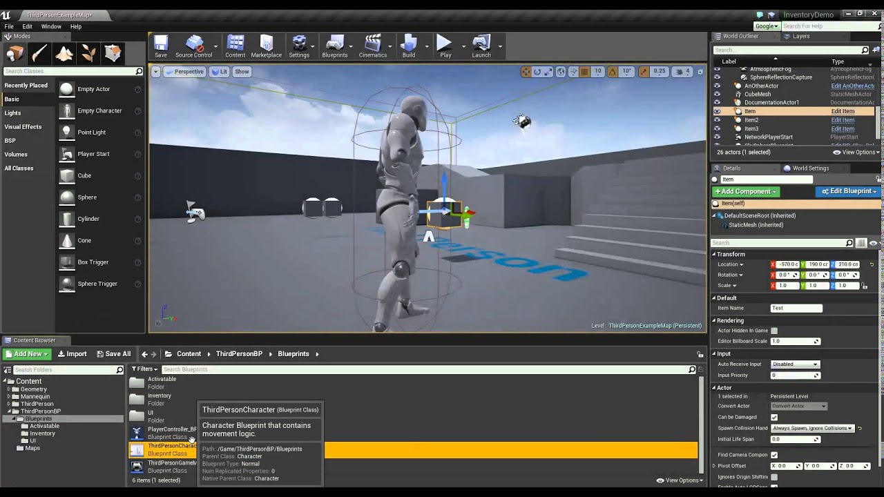 8 - From pickup Item to Inventory to Inventory UI 1/2 - YouTube