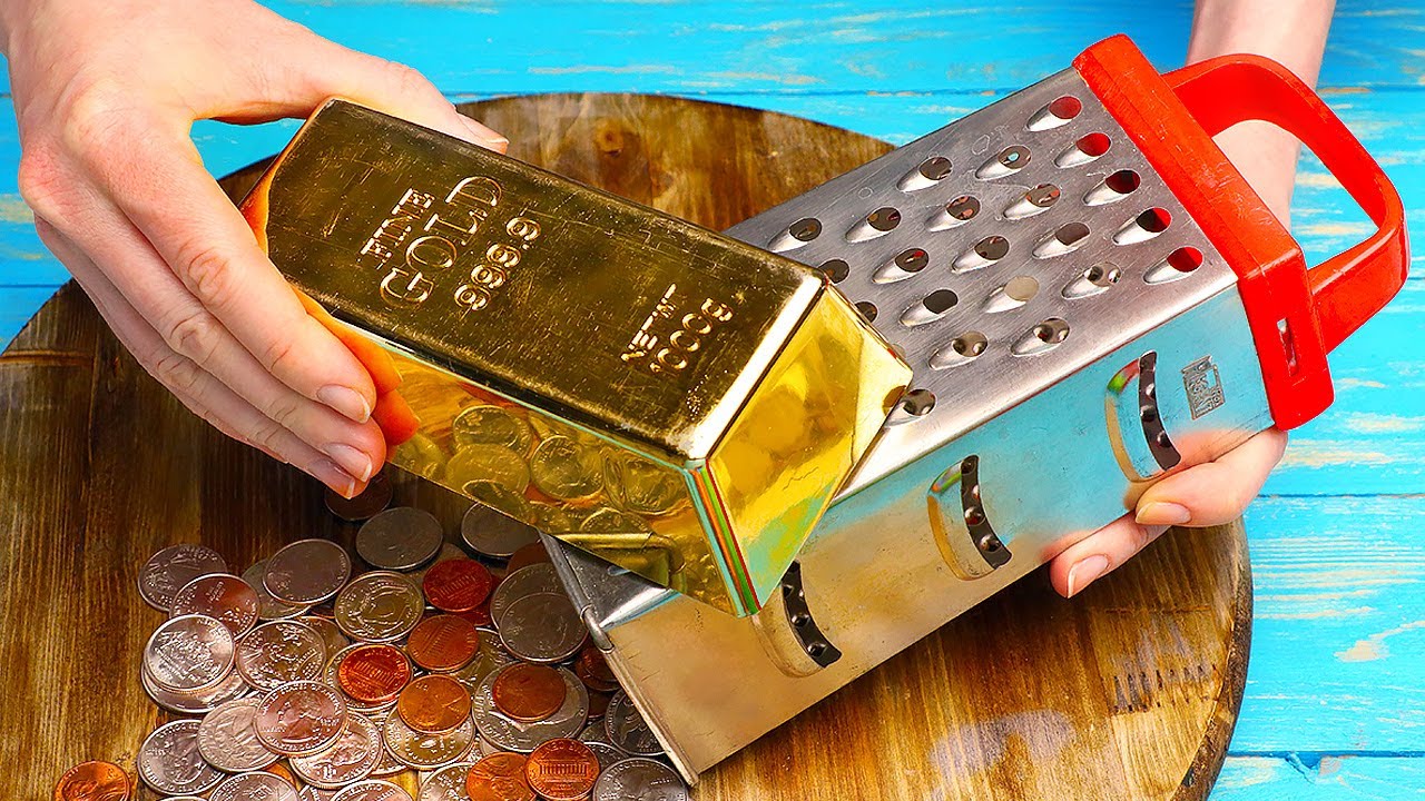 NEW STRANGE WAY TO COOK PANCAKES FROM GOLD - YouTube