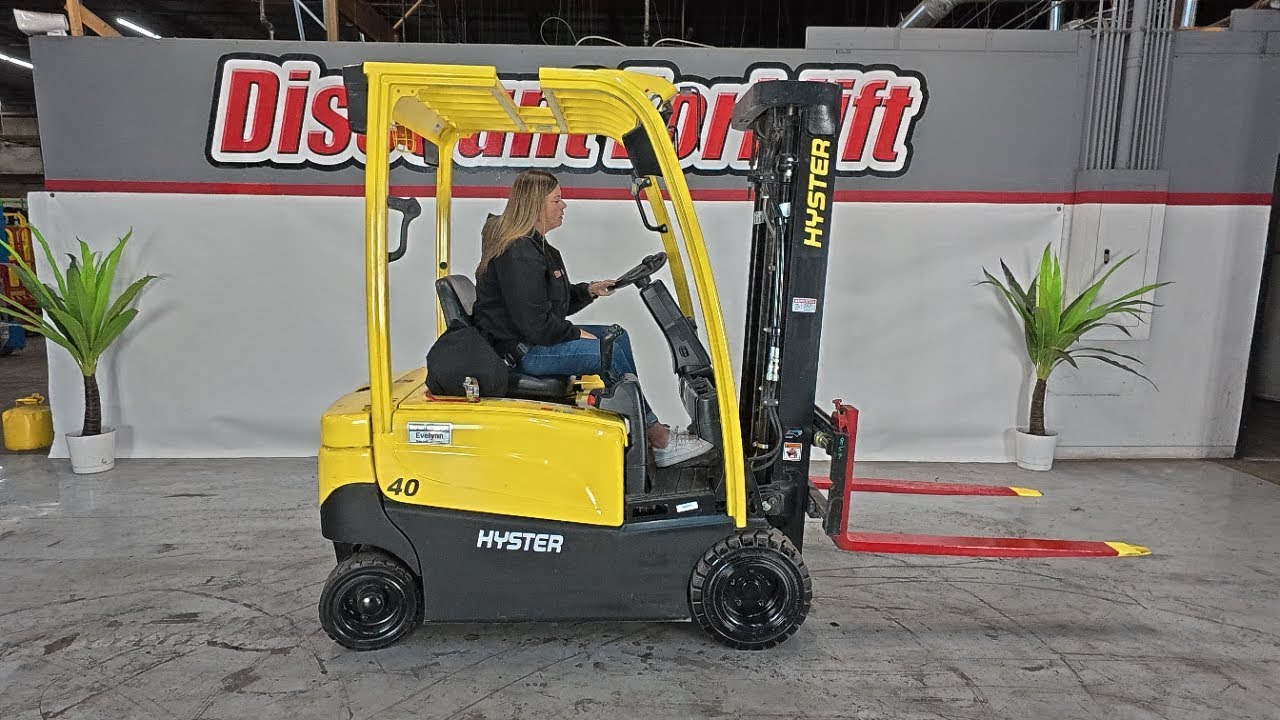 HYSTER J40XN 4,000lb Electric #830T - Forklift for Sale - YouTube