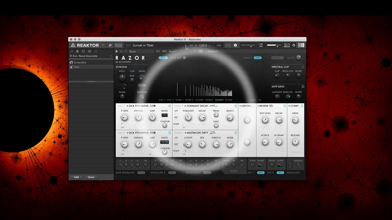 Artifice for Native Instruments Razor-patches 1-16 - YouTube