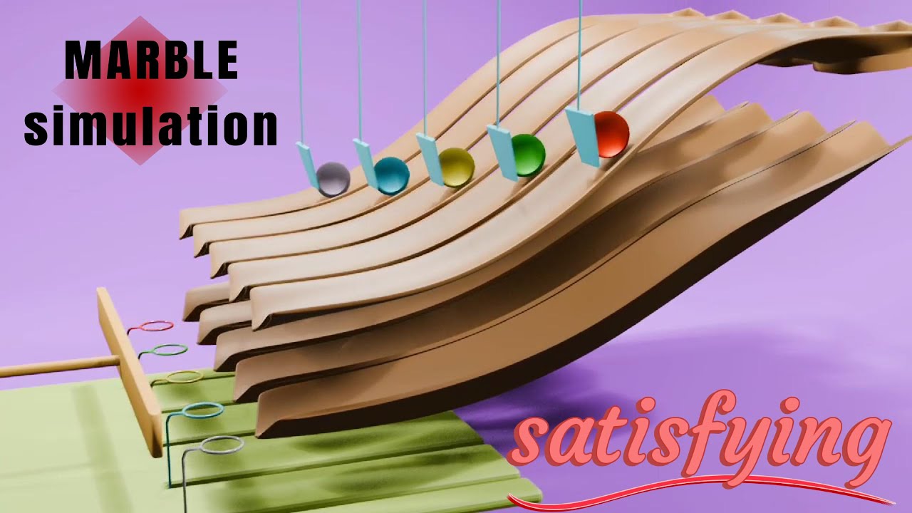 Satisfying Marble Simulation - YouTube
