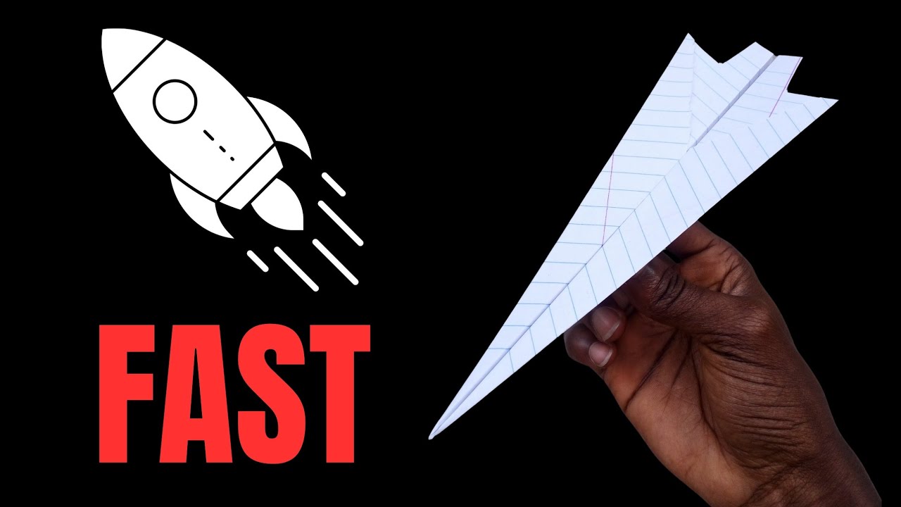 ROCKET Paper Airplane | EASY Origami Plane Tutorial - YouTube