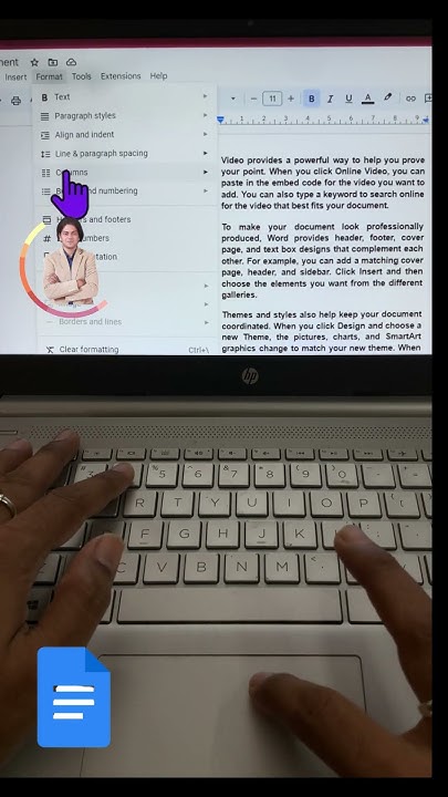 How to draw line between columns in google docs? #shortsvideo #googledocstutorial - YouTube
