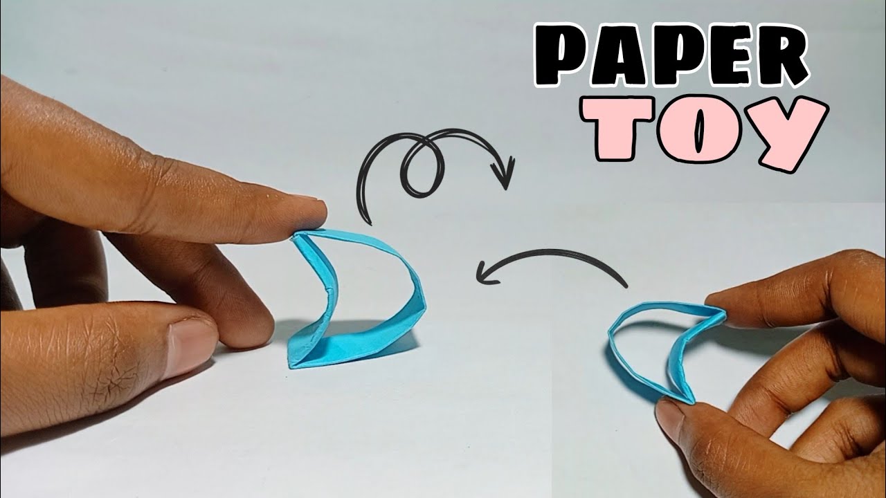 How to make a paper jumping toy - paper jumping toy - DIY PAPER TOY ...