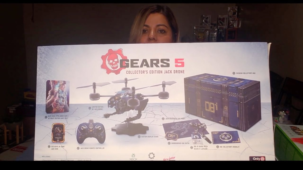 GEARS 5 JACK DRONE CE AND GEARS XBOX ONE X UNBOXING PT.1/2 - YouTube
