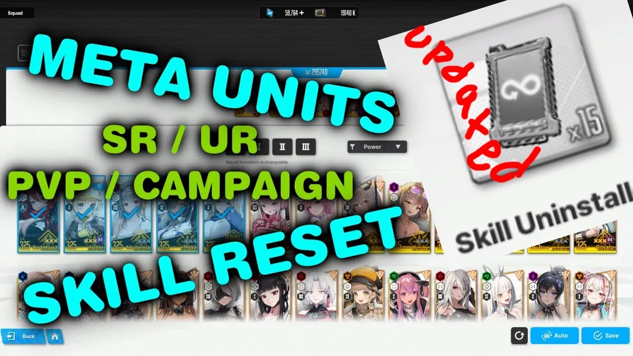 SKILL RESET SUGGESTIONS | Current Meta Units | S. ROSANNA BANNER ENDING ...