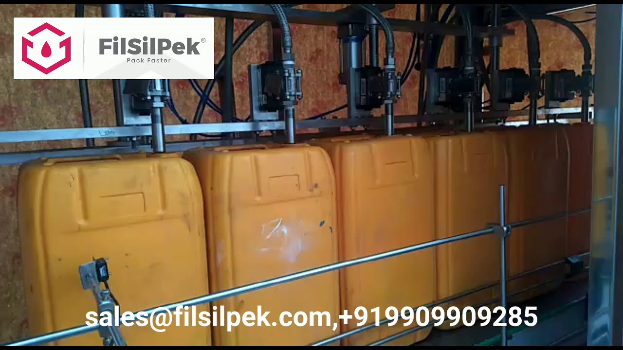 25 Liter Jerry Can Edible Oil, Mustard Oil Filling Machine - Filsilpek ...