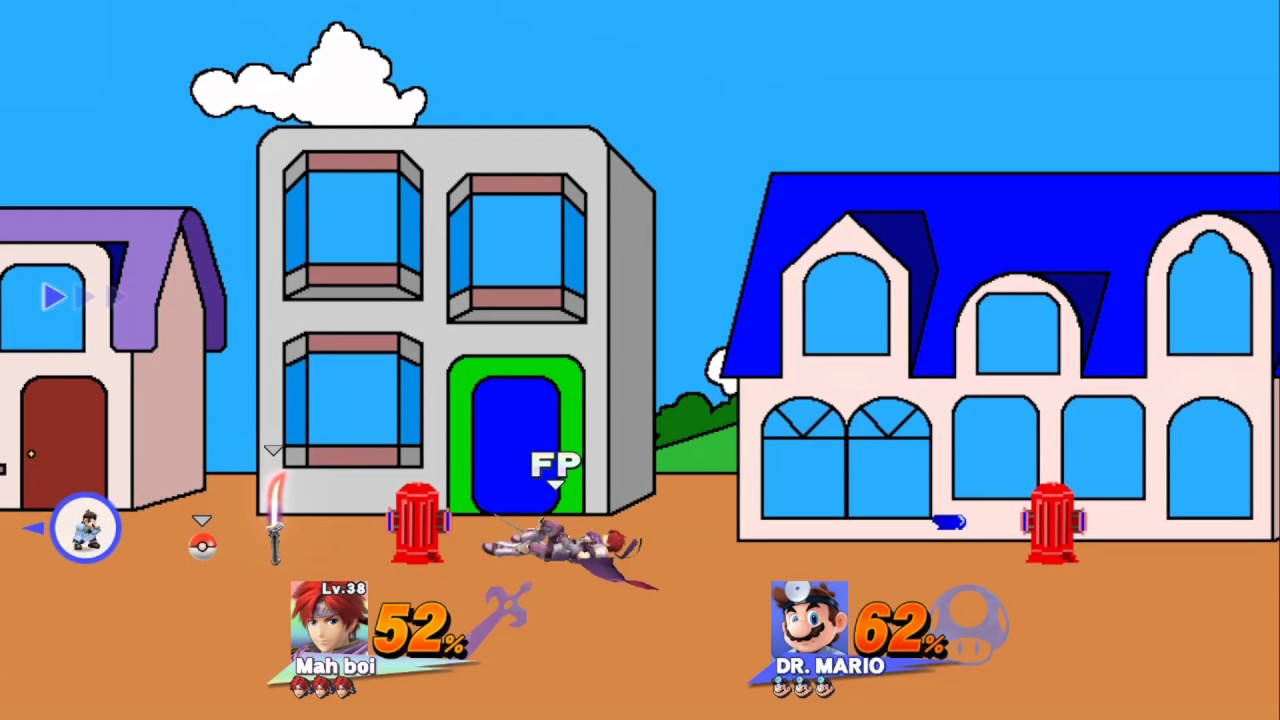 Dr Mario VS Roy Amiibo: Super Smash Bros Wii U - YouTube