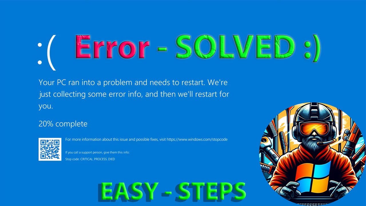 How to Quickly Fix the Critical Process Died Blue Screen on Windows 10 ...