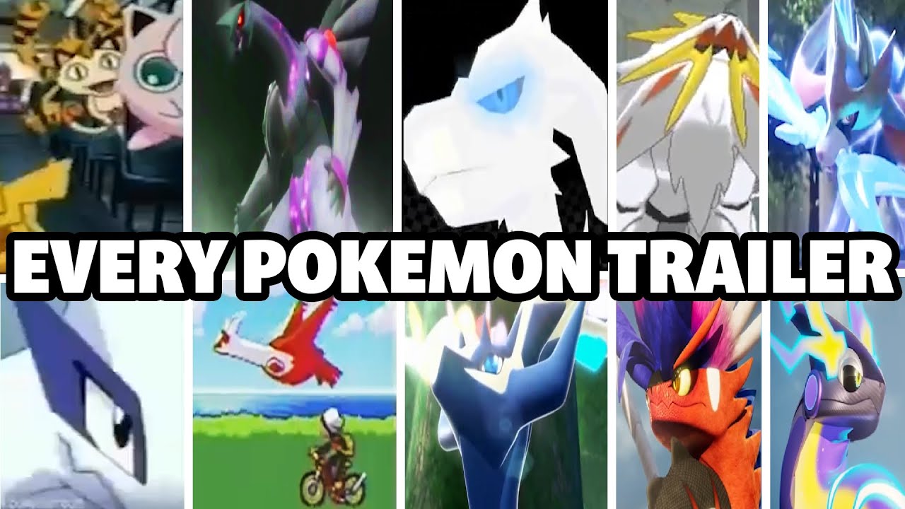 Every Main Title Pokemon Game Trailer (1996-2022) - YouTube