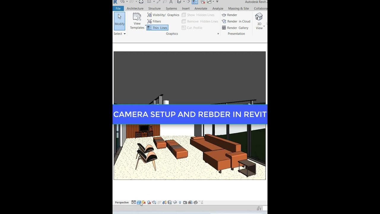 Camera Setup in Revit Tutorial For Rendering #shorts - YouTube