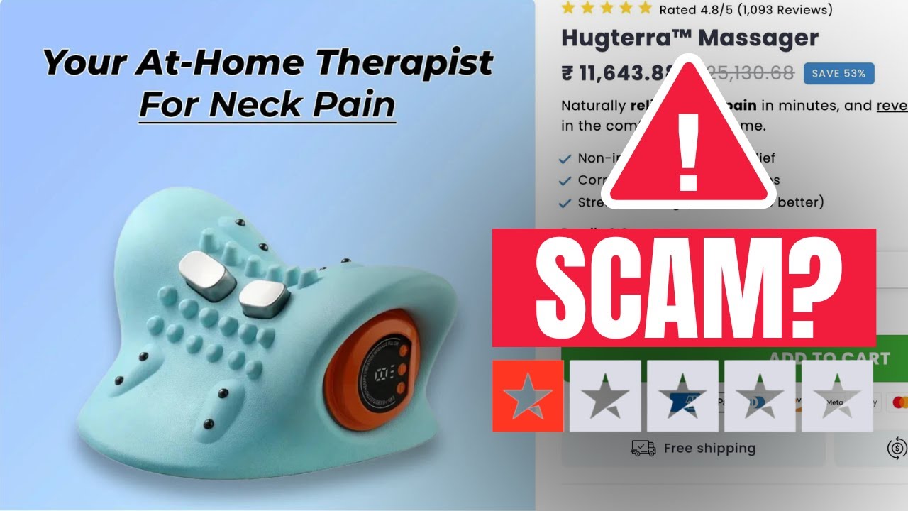 Hugterra Neck Massager Review: Is it Really Works for Neck Pain - YouTube