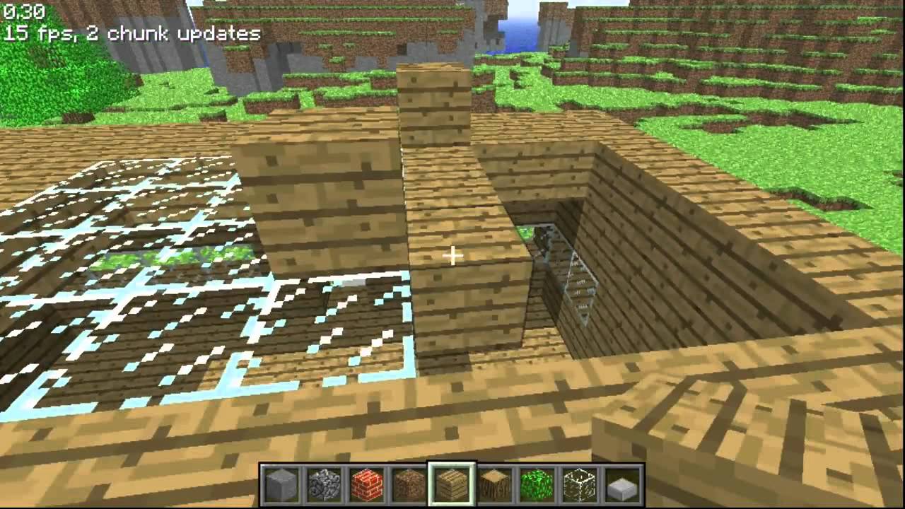 Minecraft Quick Build: 8x12 house - YouTube