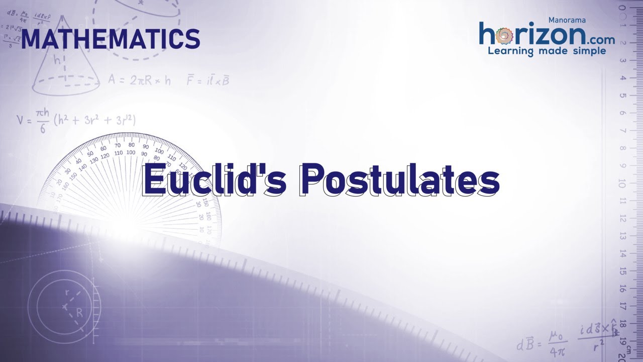 Euclid's Postulates - YouTube