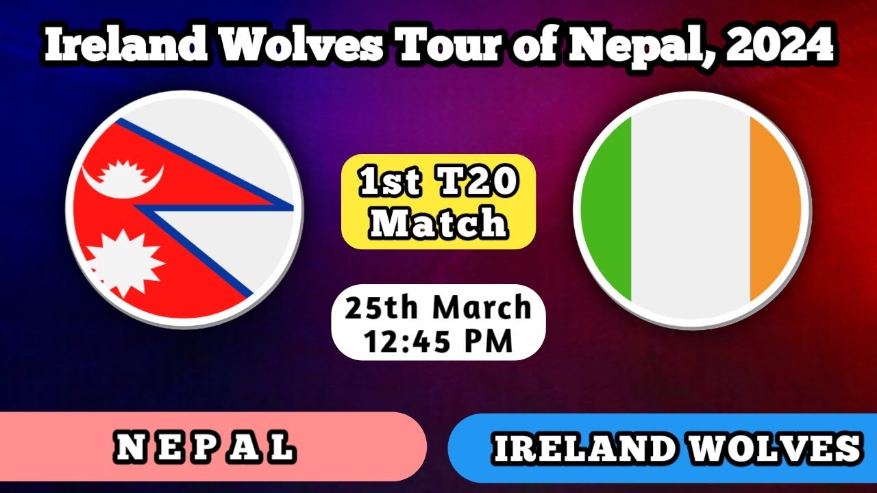 Nepal vs Ireland Wolves | 1st T20 | NEP vs IRA | Ireland Wolves tour of ...