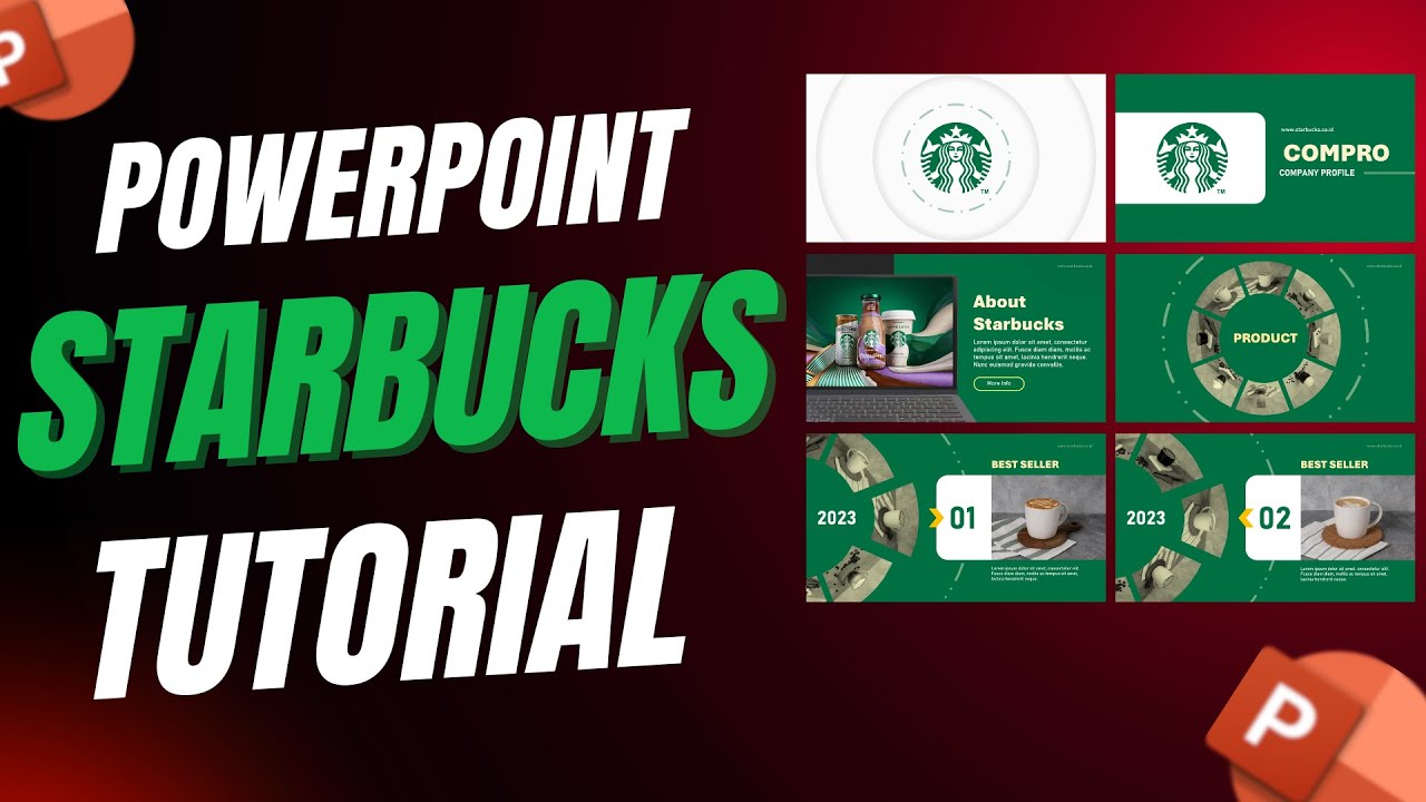 PowerPoint Starbucks Presentation Tutorial - YouTube