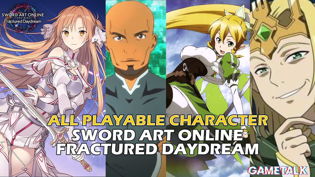 All Character Playable Sword Art Online - Fractured Daydream - Review ...