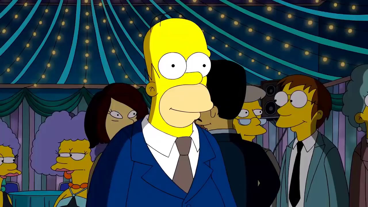 El momento más bonito entre Homero y Marge - YouTube