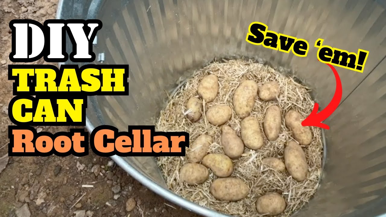 Build You Own Simple, Easy, DIY Trashcan Root Cellar - YouTube