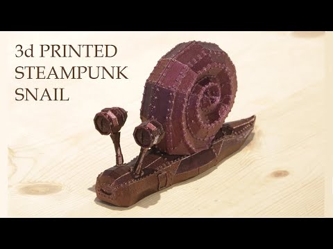 3d Printed Steampunk Snail - YouTube