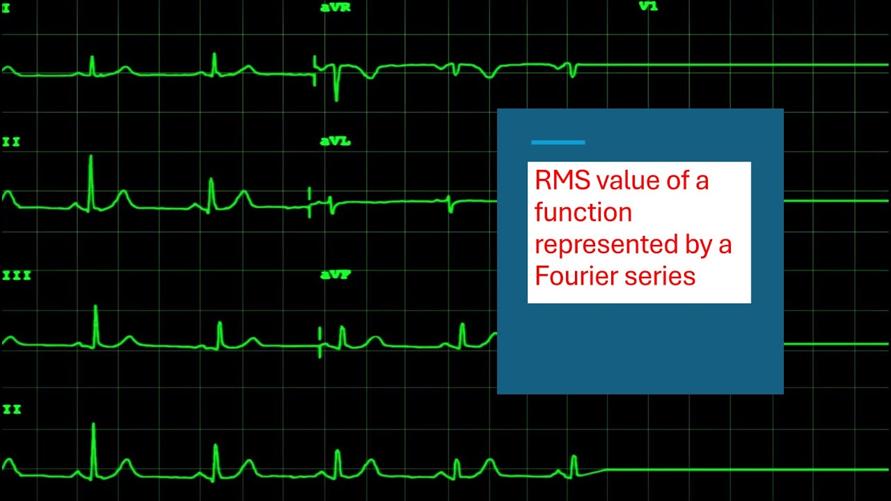 RMS value of a function represented by a Fourier series - YouTube