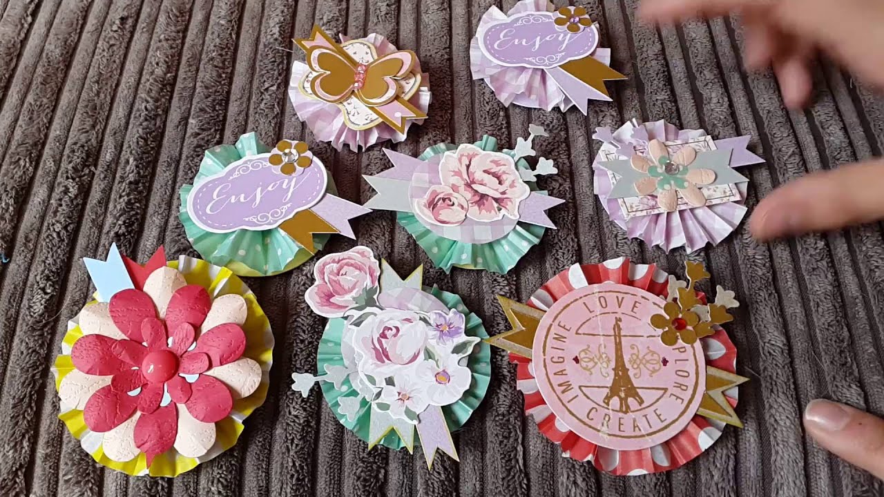 CUPCAKE LINER ROSETTES | EMBELLISHMENT PROJECT - YouTube