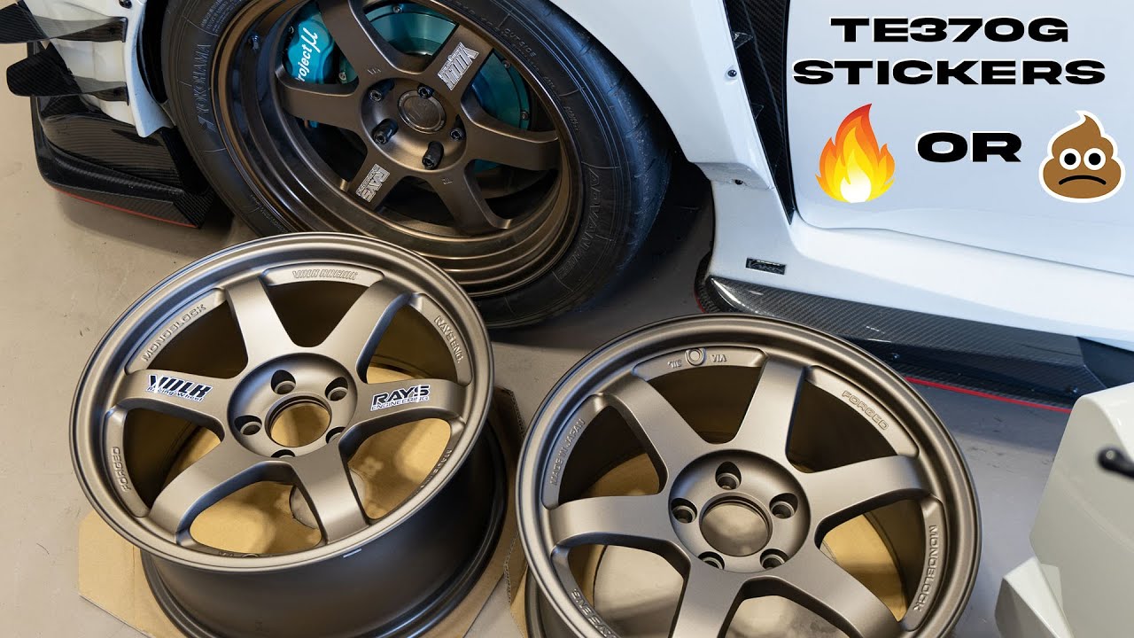 TE37OG Sticker Install on the TE37SL | Comparing Stickers vs Engravings ...