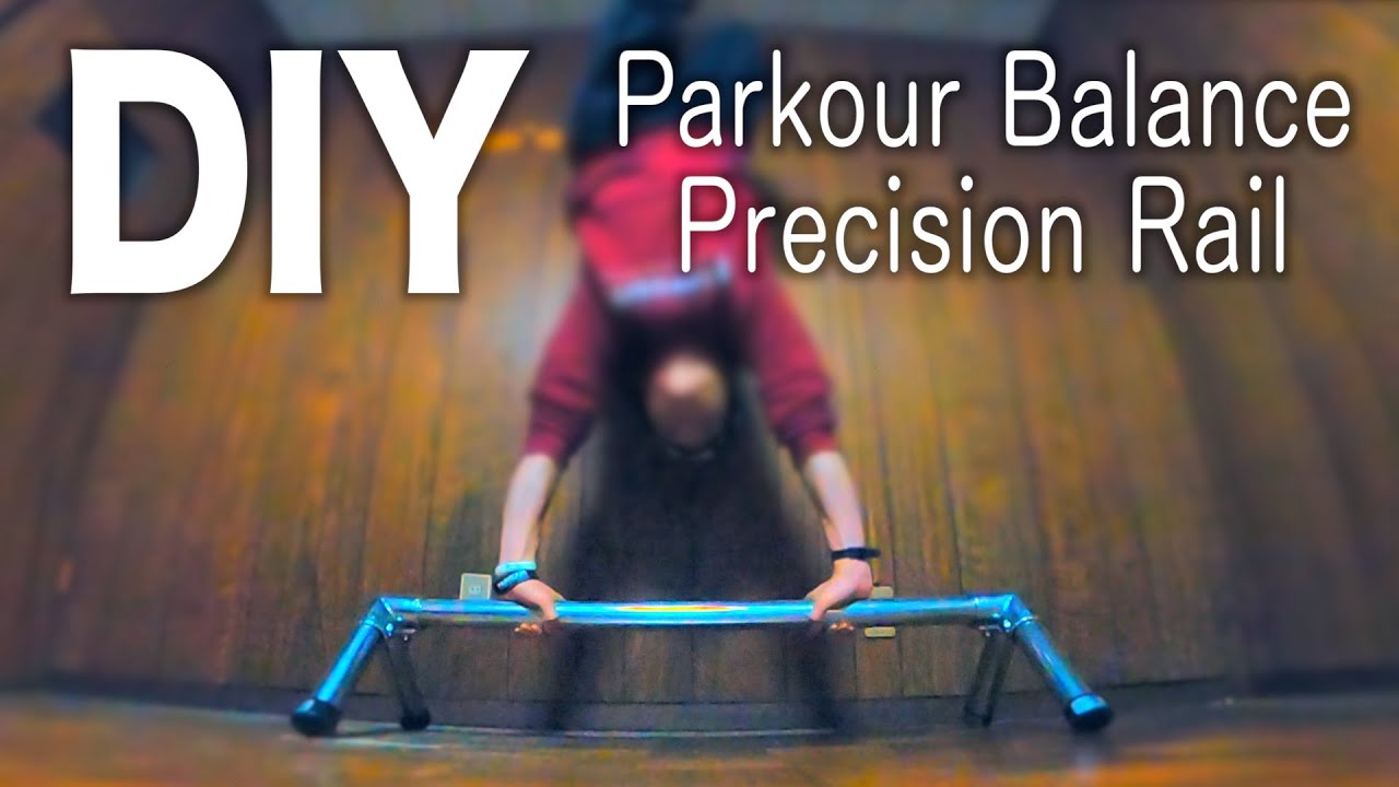 [DIY] How to make a Parkour balance and precision rail | JAPANESE - YouTube