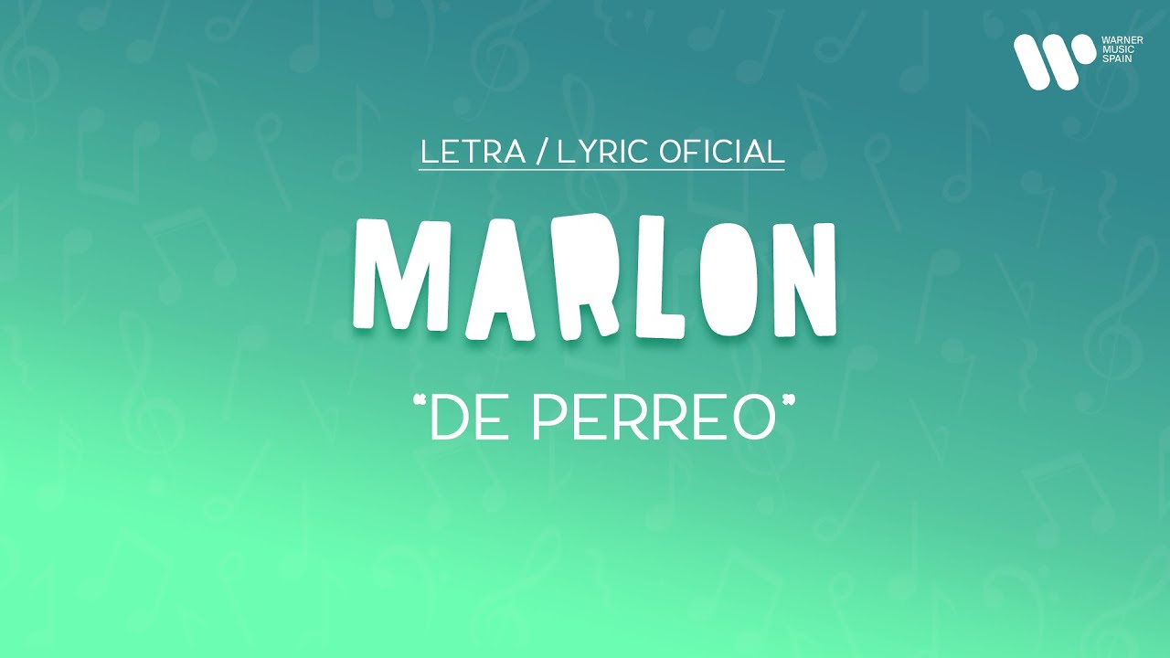 Marlon - De Perreo (Lyric Video Oficial | Letra Completa) - YouTube
