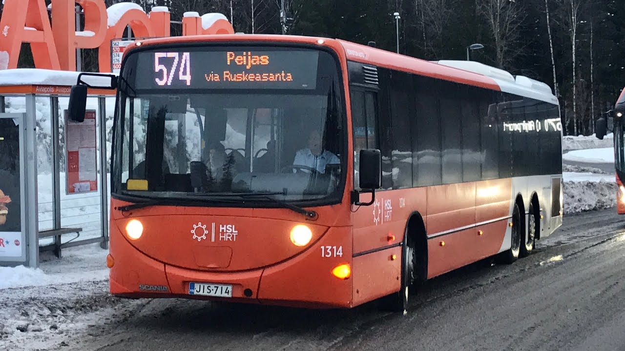Runkolinja Scala Lahti 6x2 (1314) Linjalla 574 (Myyrmäki-Peijas) - YouTube